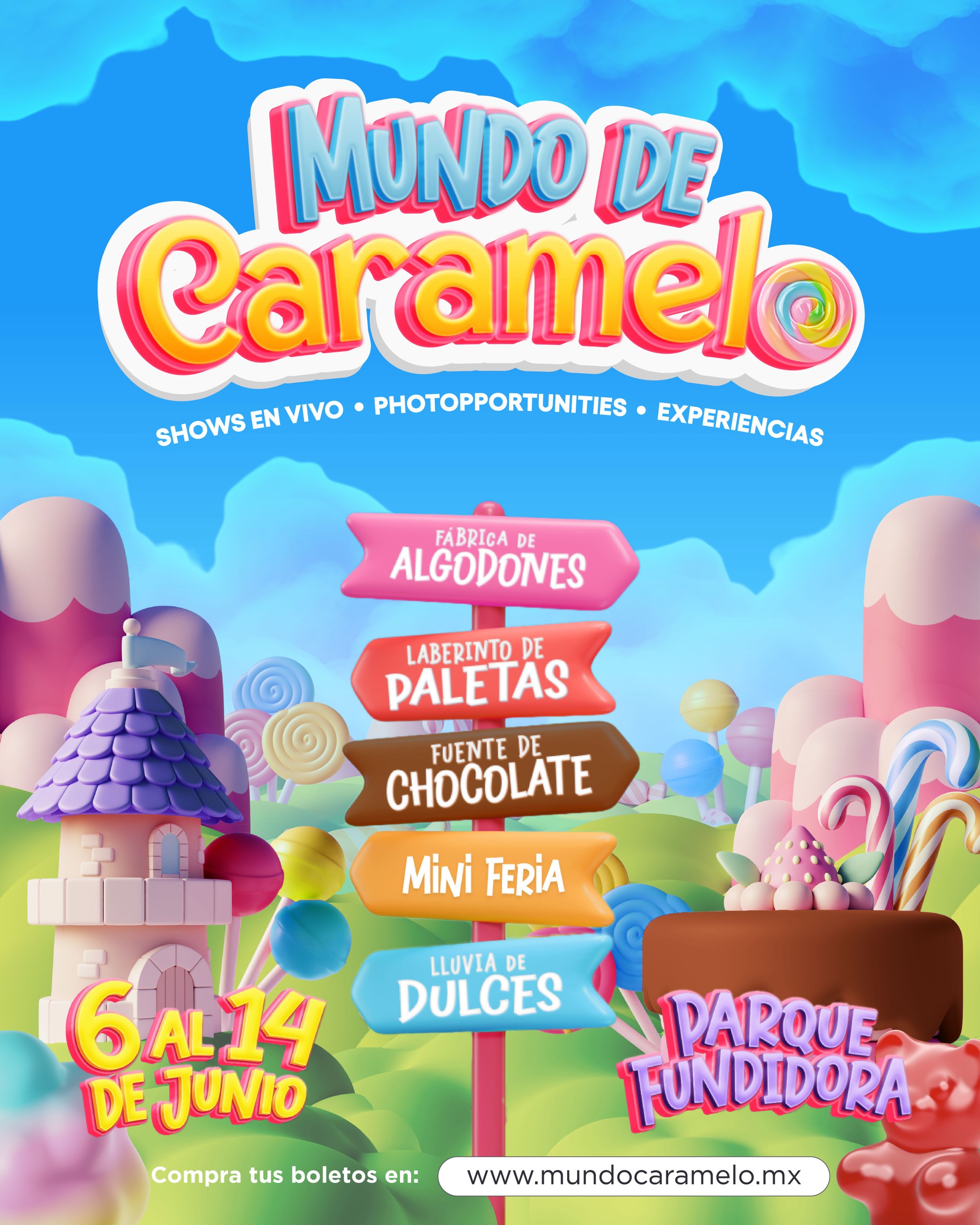 ¡Mundo de Caramelo Llega a Monterrey! Un Parque Temático para Toda la ...